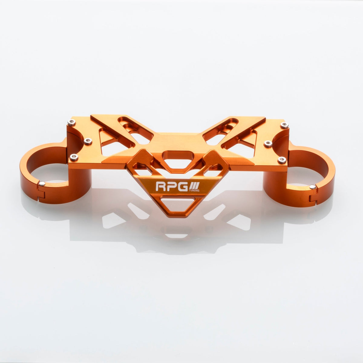 Fork Guide Center Triple Clamp, RPG Racing Fork, Yamaha Aerox, 202 mm ...
